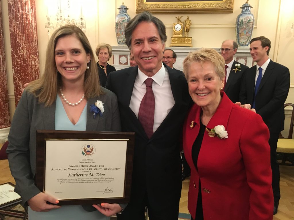 Honoring diplomat Katherine Diop - Swanee Hunt